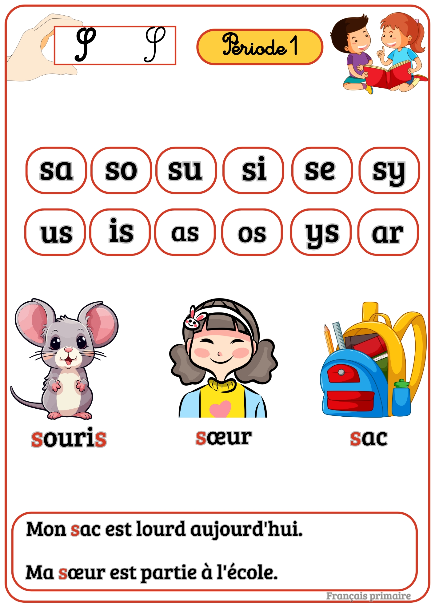 Apprendre et réviser les sons en français - Françaisprimaire.com